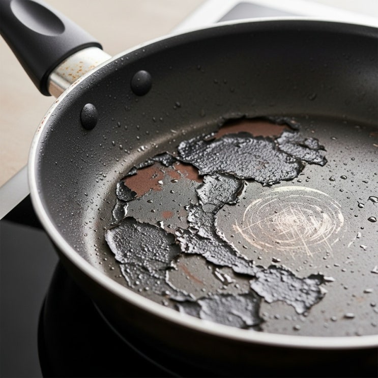 프라이팬 코팅 벗겨짐 교체 시기, 이 상태면 바로 바꿔야 했어요 : 네이버 블로그