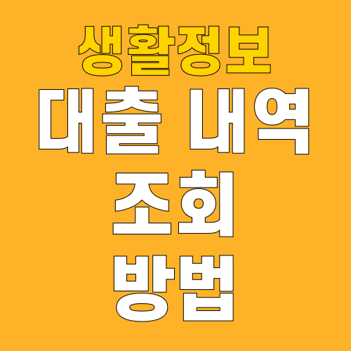 내 대출 내역 조회 방법 확인 정보 사이트 내역 : 네이버 블로그
