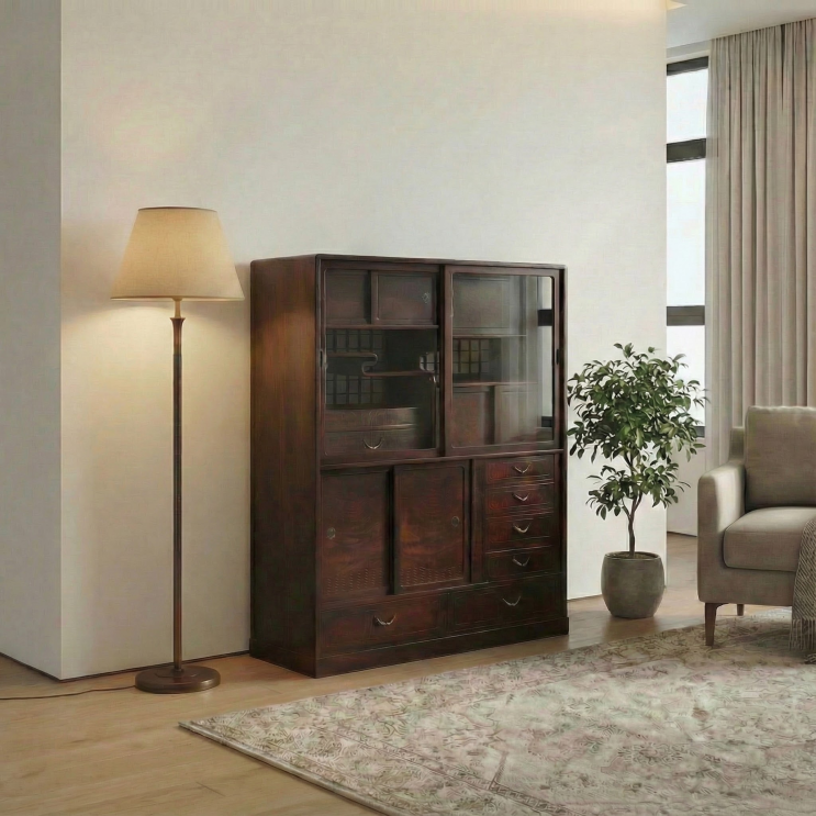 다기 찬장은 고가구 콘솔로 그릇장으로 고가구인테리어의 포인트가구로 : 네이버 블로그