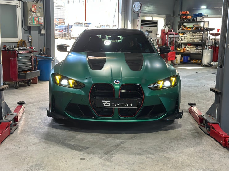 [RS커스텀] BMW G82 M4CS M퍼포먼스 카본 사이드립,M퍼포먼스 카본 리어윙렛,휀더 카본 가니쉬,그릴망 작업 : 네이버 블로그