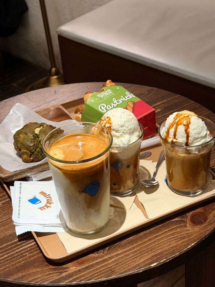 스타필드 수원 카페 추천 | 미루꾸커피 🤎 (플랫슈페너, 플랫바닐라, 플랫슈페너커피쉐이크, 페스츄릭, 미루꾸끼 말차마카다미아 ...