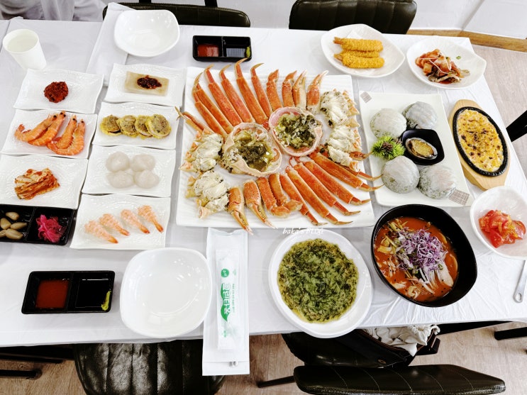 속초 대게 맛집 푸짐하고 맛있는 동명항 대게마을 : 네이버 블로그