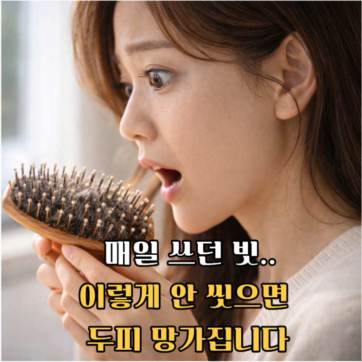 매일 쓰던 빗 이렇게 안 씻으면 두피 망가집니다 : 네이버 블로그