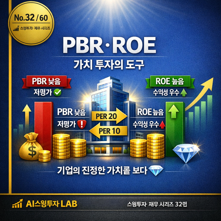 📊 스윙투자·재무 [32/60] PBR·ROE란? — 기업 가치 분석의 핵심 지표 📊 : 네이버 블로그