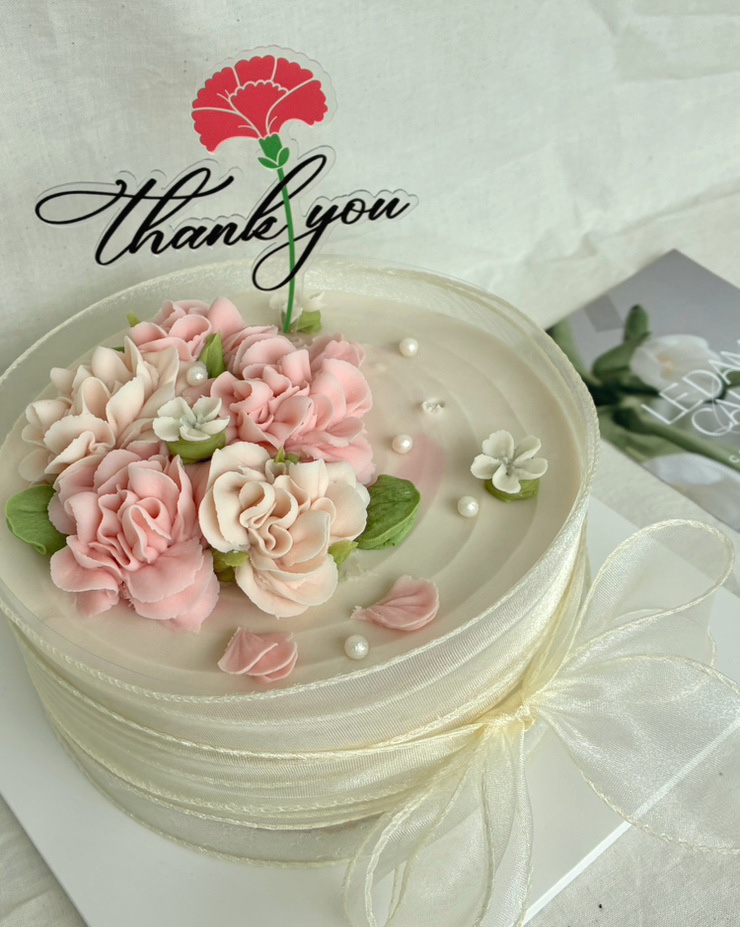 일산어버이날케이크 선물 추천, 르담케이크 카네이션 케이크 실물 후기 : 네이버 블로그