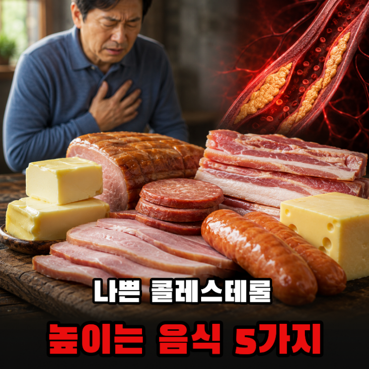 나쁜 콜레스테롤 높이는 음식, 혈관 건강 망치는 식습관 5가지 : 네이버 블로그