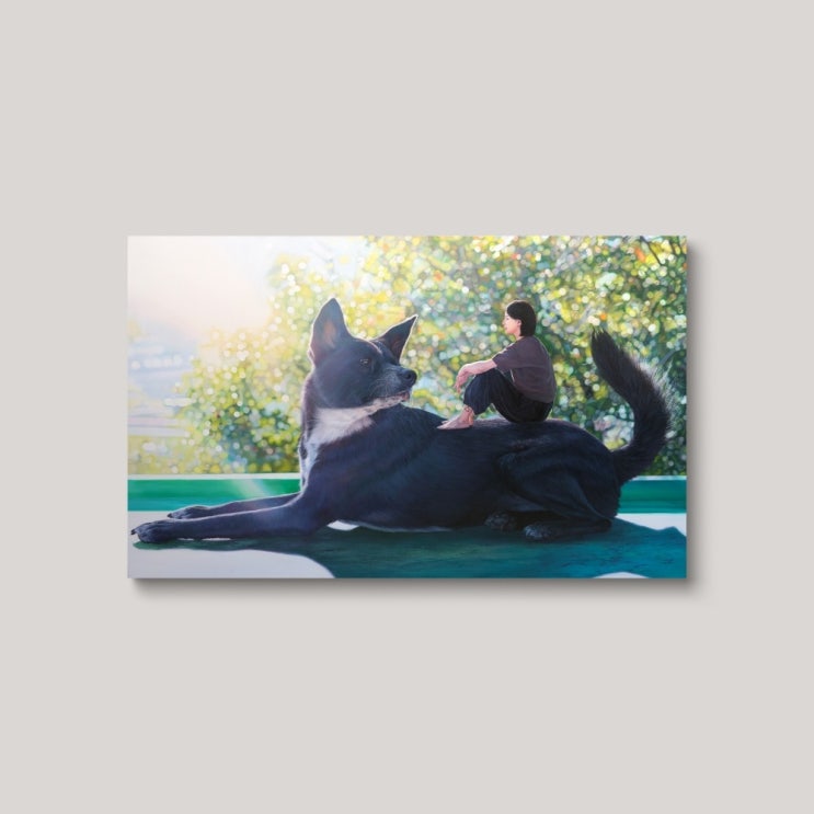 Gleaming-Companion’s Hill - 정우재 작가 원작 80호 설치 사진입니다♥ : 네이버 블로그