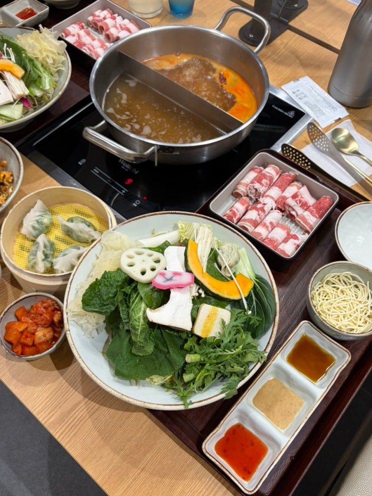 마곡맛집 원그로브몰 1층 삼청동샤브 깔끔한 샤브 한 끼 : 네이버 블로그