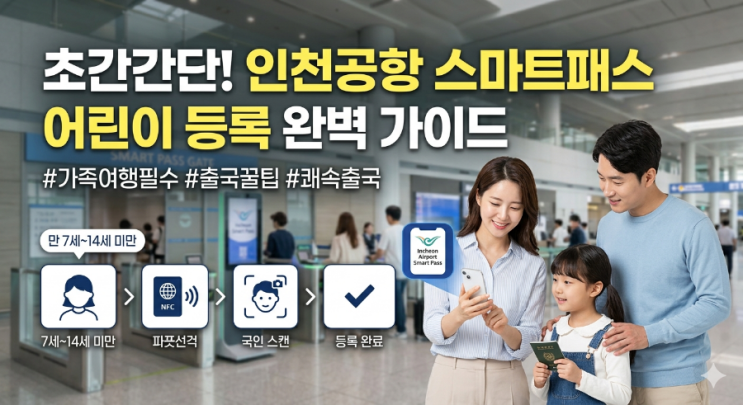 [인천공항] 스마트패스 어린이(미성년자) 등록 방법 완벽 안내 : 네이버 블로그