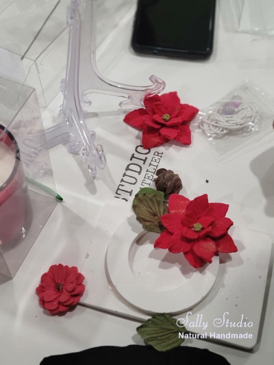 포인세티아클레이크림플라워/석고타블렛만들기/크리스마스방향제/강남캔들공방[강남/샐리스튜디오] : 네이버 블로그