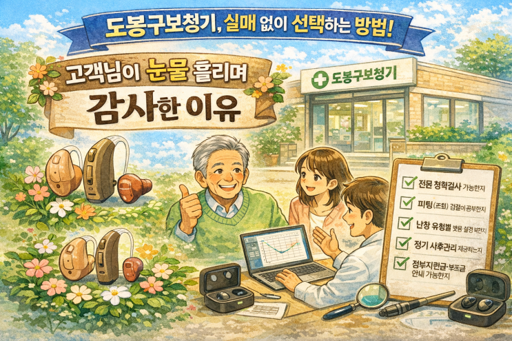 도봉구보청기 실패 없이 선택하는 방법! 고객님이 눈물 흘리며 감사한 이유 : 네이버 블로그