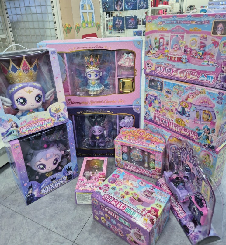 (프린세스티니핑) 다이아나핑, 이클립스핑, 프린세스팩트, 프린세스 카, 프린세스 스파, 프린세스 헤어샵, 입체스티커메이커, 하트 ...