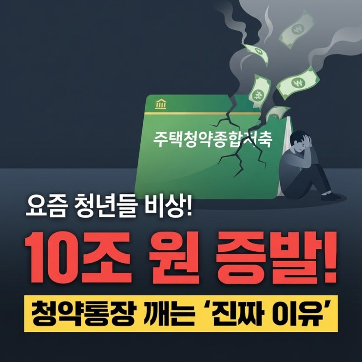10조 원 증발, 요즘 청년들이 청약 통장을 깨는 ‘진짜 이유’ : 네이버 블로그