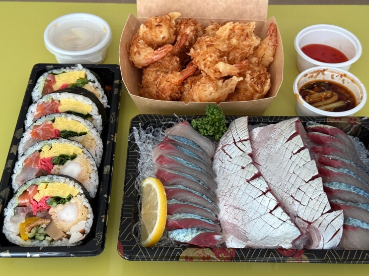 동문시장 횟집 두툼회 동문시장 본점 재방문 고등어회 후토마끼 코코넛새우튀김 솔직후기 : 네이버 블로그