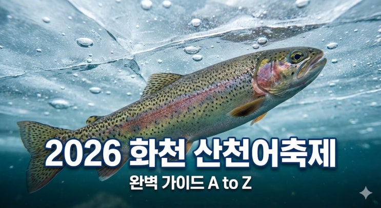 2026 화천 산천어축제 일정 및 주차 꿀팁 근처 가성비 숙소 정보 : 네이버 블로그