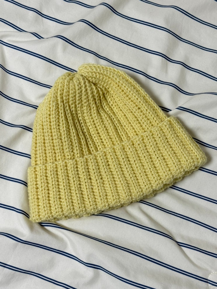 [뜨개로그] 뜨개 초보의 비니 뜨기 | 코바늘 비니 : 네이버 블로그