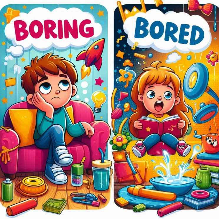 지루하다 영어로 boring bored 뜻 차이 : 네이버 블로그