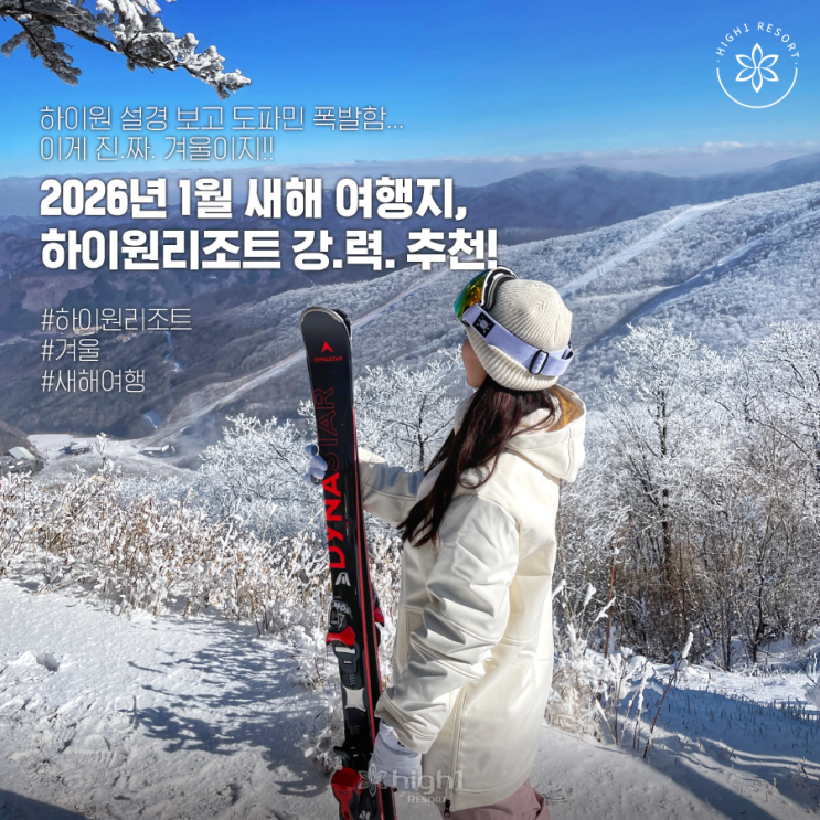 2026년 1월 새해 여행 추천 | 하이원리조트 설경 보고 도파민 폭발함...이게 '진짜' 겨울이지 ️ : 네이버 블로그
