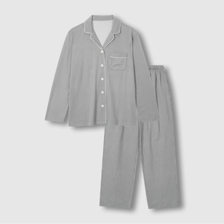 자주 피치스킨 체크 10부 파자마 세트, 봄·여름 필수템 추천! : 네이버 블로그