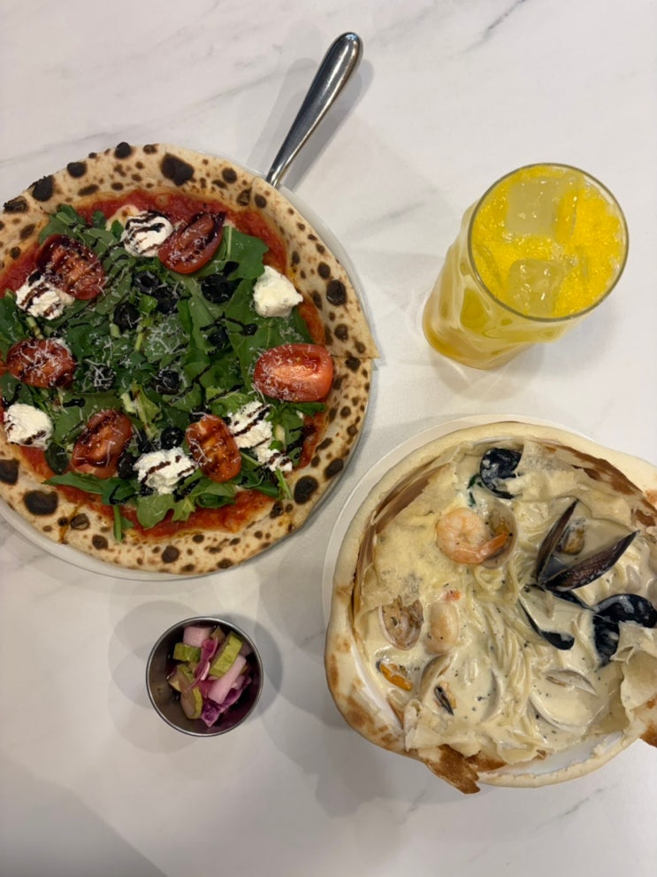 [송현아 맛집] 화덕피자가 맛있는 블루리본 서베이 기재 테라코타 : 네이버 블로그