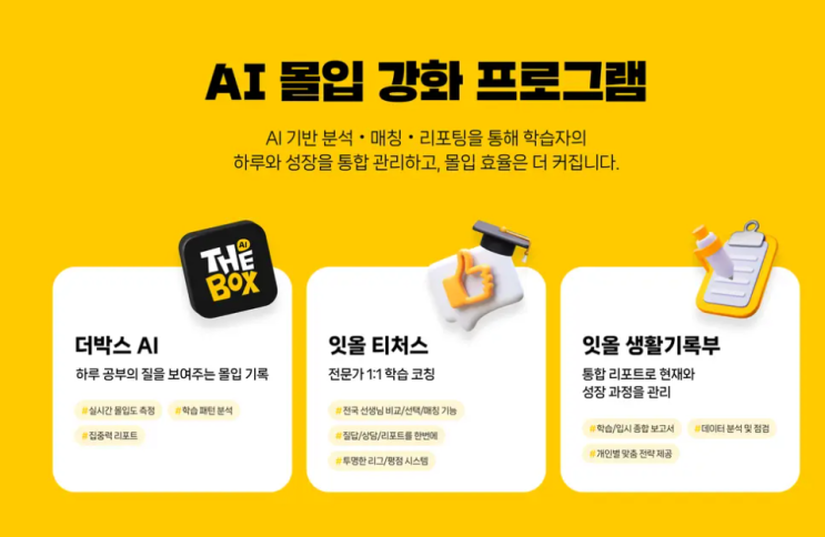 [천안독학재수학원 잇올 스파르타 천안센터2관] 잇올 AI앱 몰입 3종 APP 오픈안내 : 네이버 블로그