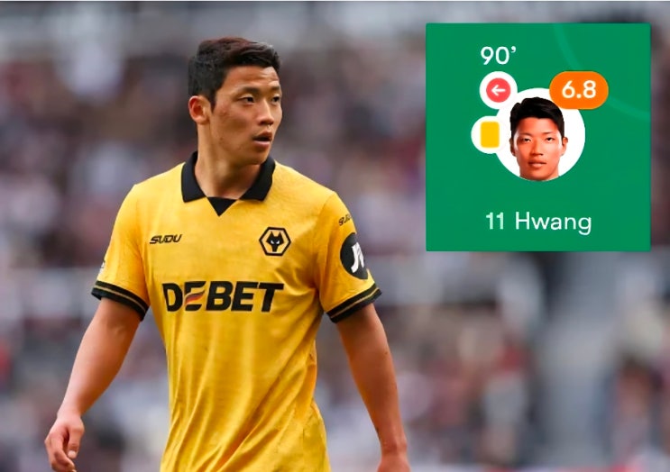 햄스트링 문제없다 황희찬 에버튼전 90분 출전 평점 6.8점 팀은 3경기 연속 승점!!! : 네이버 블로그