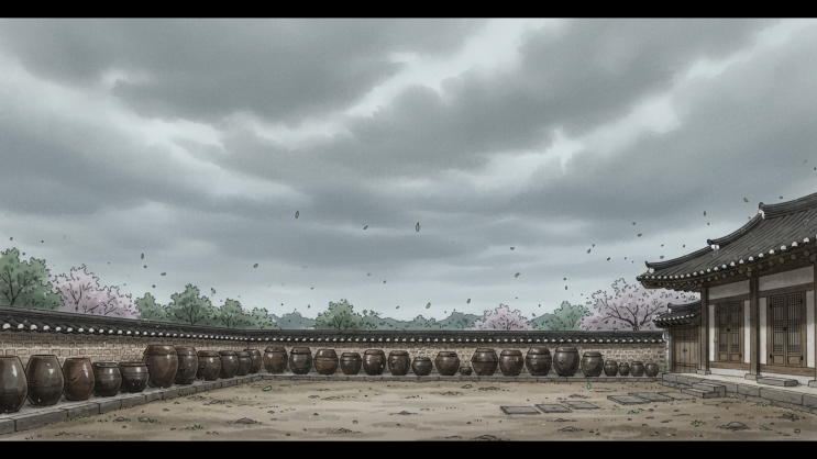 비 오기 전, 장독대 뚜껑을 닫으며 : 네이버 블로그