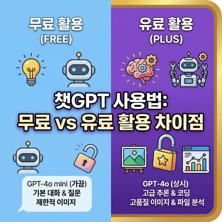챗GPT 사용법 무료 유료 활용 차이점 있을까? : 네이버 블로그