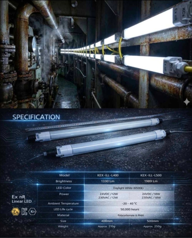 [제품 사양서] 비점화 방폭 LED 리니어 시스템 (Ex nR Linear LED) : 네이버 블로그