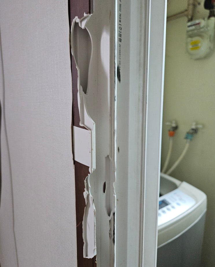 이사도중 파손된 샷시 깨짐 보수 복원 : 네이버 블로그