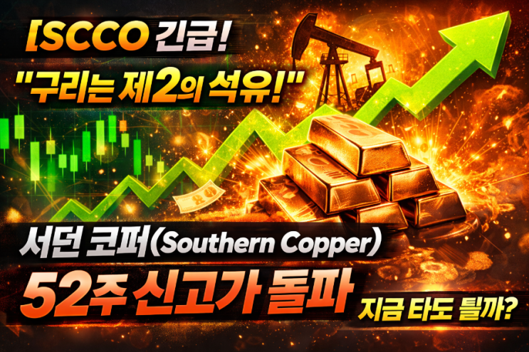 [SCCO 긴급] "구리는 제2의 석유!" 서던 코퍼(Southern Copper) 52주 신고가 돌파, 지금 타도 될까 ...