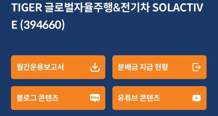TIGER 글로벌자율주행&전기차 SOLACTIVE ETF 공부하기 : 네이버 블로그