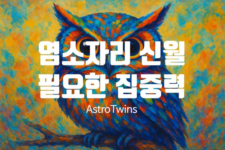 1월 염소자리 신월 | 필요한 집중력을 불어넣는 시기 by Astro Twins : 네이버 블로그