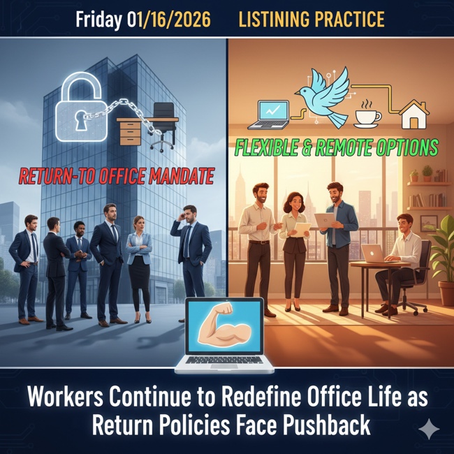 📅 01/16/2026 귀트영 - “Workers Continue to Redefine Office Life as Return ...