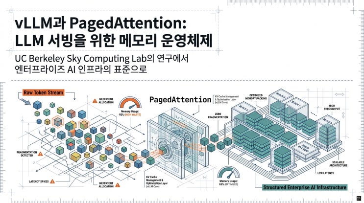 vLLM과 PagedAttention: 대규모 언어 모델 서빙의 메모리 최적화 및 시스템 아키텍처 : 네이버 블로그