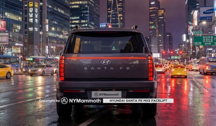"쏘렌토 비켜봐!" 현대 싼타페 페이스리프트 못생긴 부분 작정하고 바꾸는 중? : 네이버 블로그