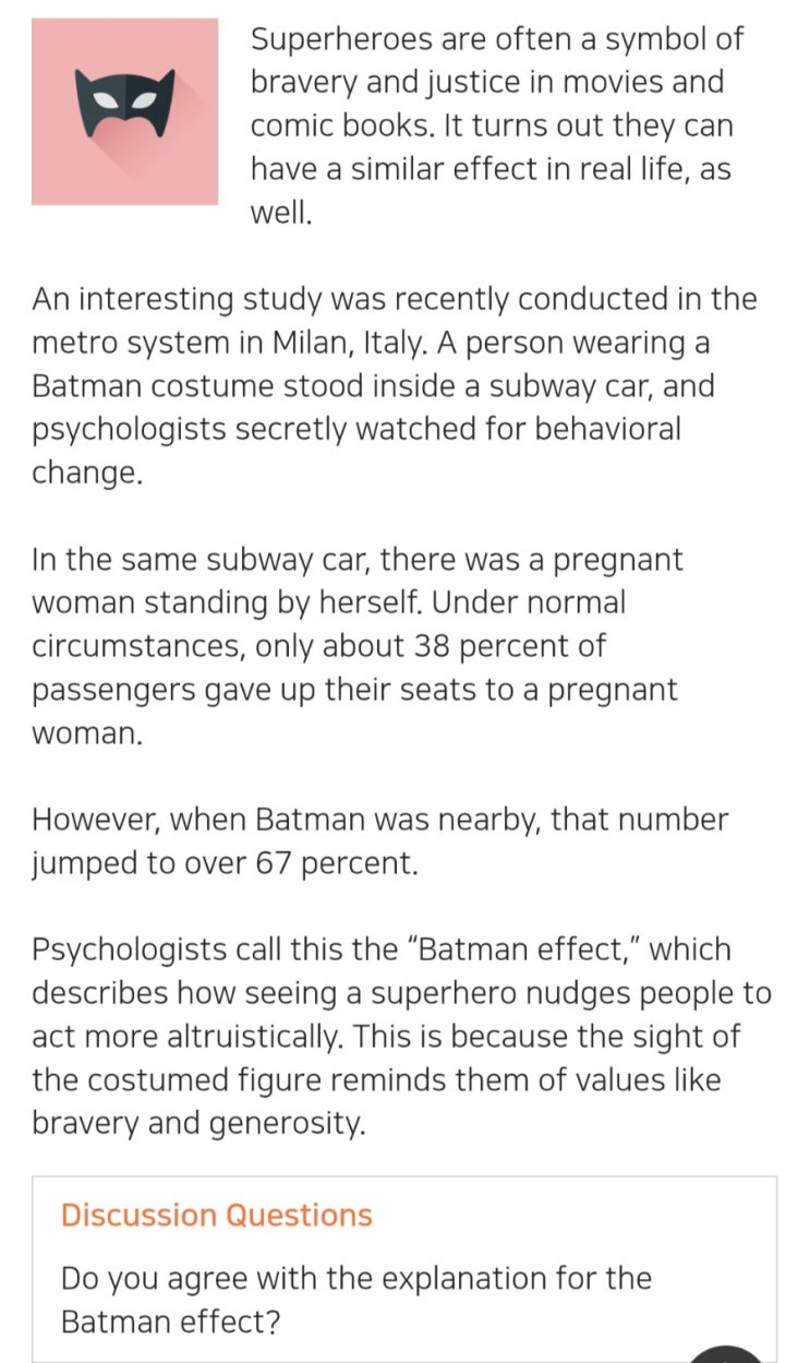[260119] #1057 'Batman Effect' in Subway : 네이버 블로그