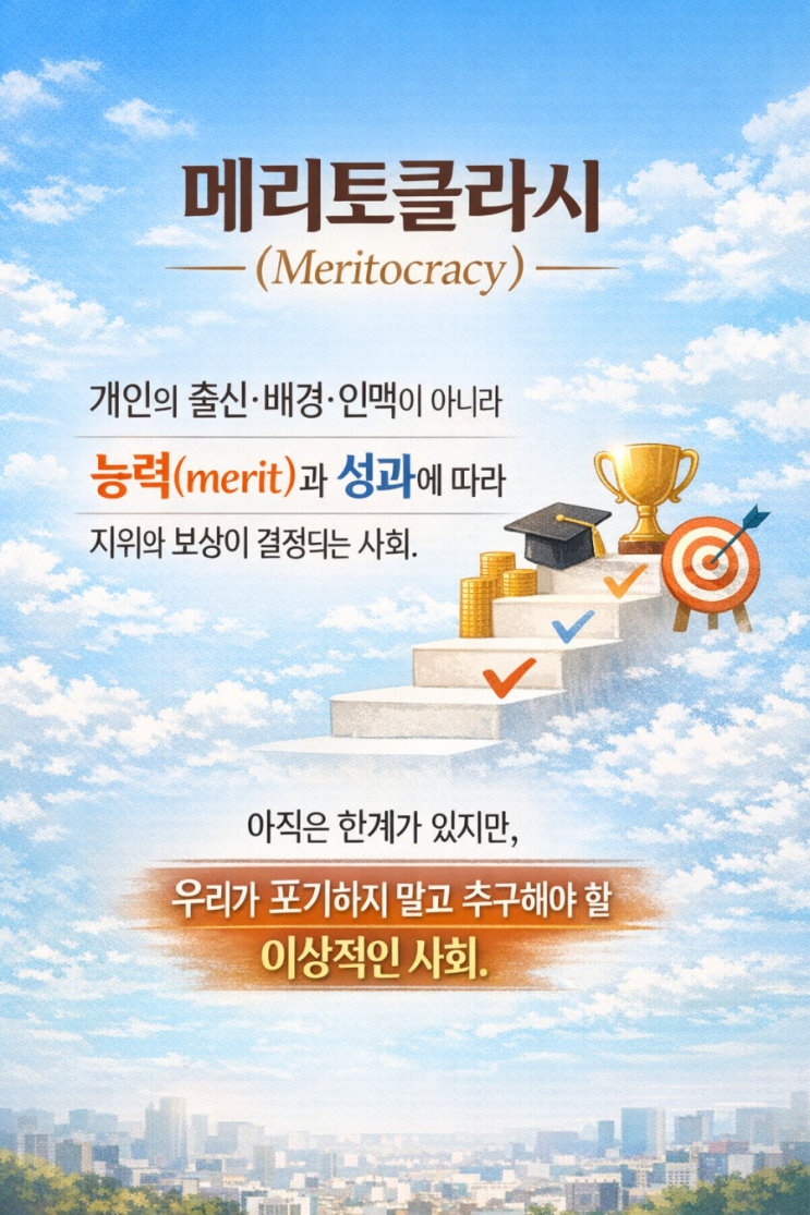 메리토클라시(Meritocracy) : 네이버 블로그