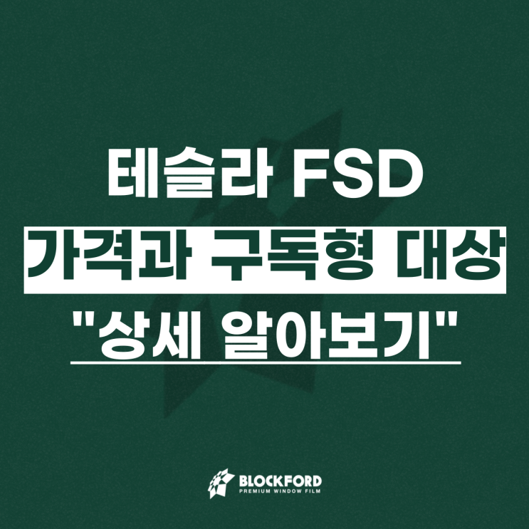 테슬라 FSD 가격 구독형 대상 정보 : 네이버 블로그