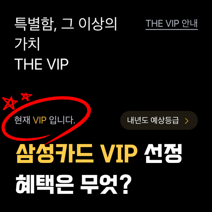 삼성카드 VIP 선정, 2026년 혜택은 무엇일까? 직접 써보니 : 네이버 블로그