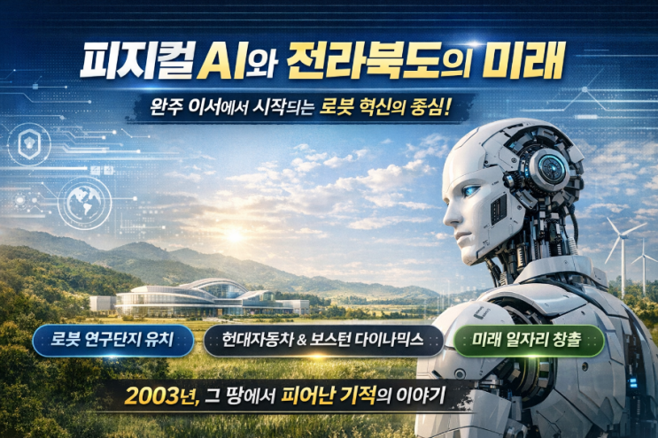 로봇 시대의 핵심 ‘피지컬 AI’, 전라북도에서 시작되는 창조적 파괴 : 네이버 블로그