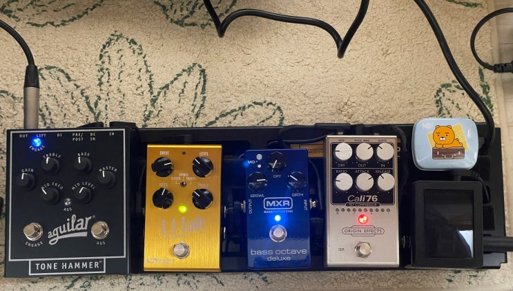 베이스 페달보드 기록 (feat. Cali76 comp / VITOOS AD5S) : 네이버 블로그