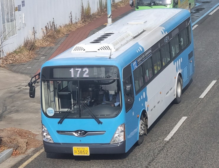 부산 버스 172번 3852호 2021년식 현대 뉴 슈퍼 에어로시티 F/L CNG 입석형 영신여객 : 네이버 블로그