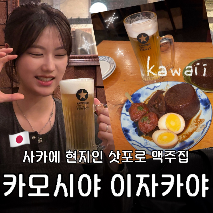 일본 나고야 여행 1일차 : 카모시야 이자카야 : 사카에역 삿포로 맥주 미소오뎅 맛집 Kamoshiya : 네이버 블로그