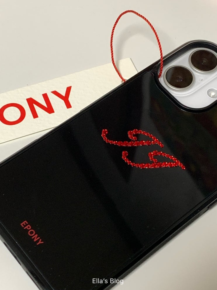 🍒 CUSTOM GLOW PHONE CASE_BLACK - EPONY 커스텀 폰 케이스 후기 : 네이버 블로그