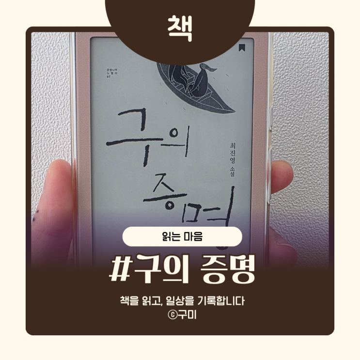 구의 증명 최진영 줄거리 문장 정리 : 네이버 블로그