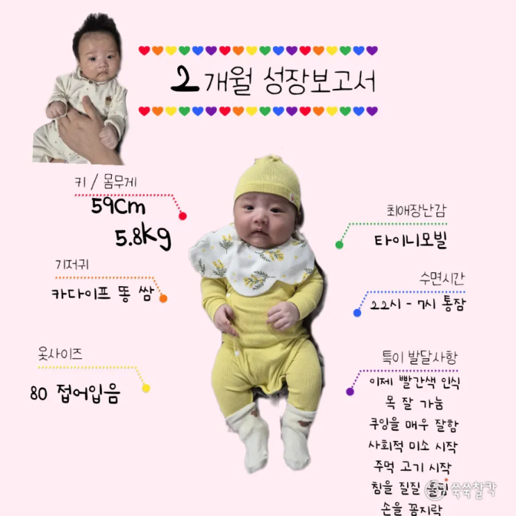 [육아일기] 2개월 아기 (D+33~63) 제법 사람다워졌어요 : 네이버 블로그