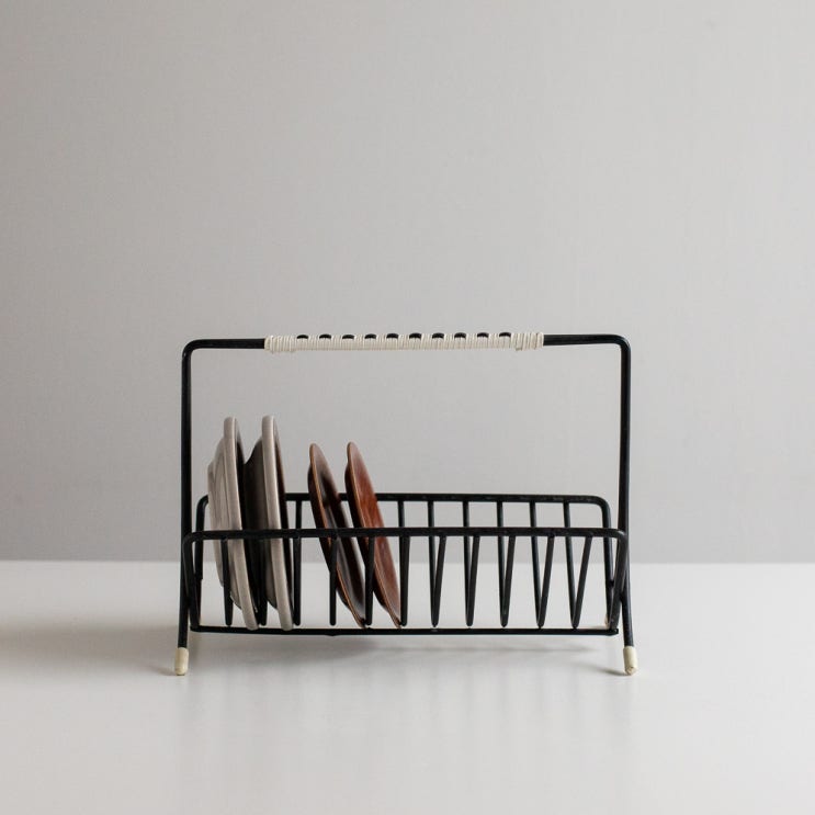 [Sold] 빈티지 메탈 와이어 홀더 / 코스터 랙 Vintage Metal Wire Holder / Coaster Rack ...