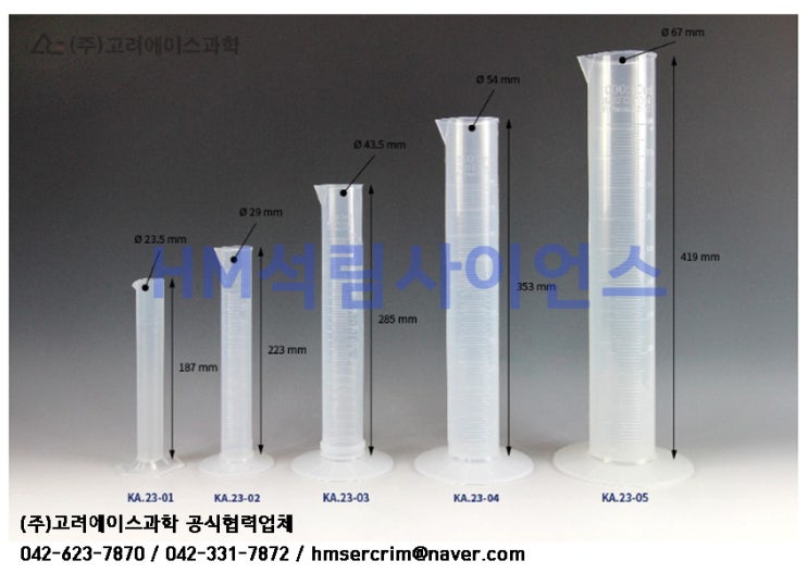 PP 플라스틱 메스실린더 Measuring Cylinder, Graduated, PP LABDIA 환경테크 조이랩 공식협력업체 ...