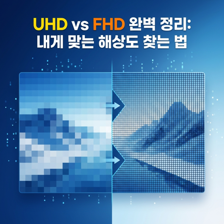 UHD FHD 완벽 정리! 내게 맞는 해상도 찾는 법 : 네이버 블로그